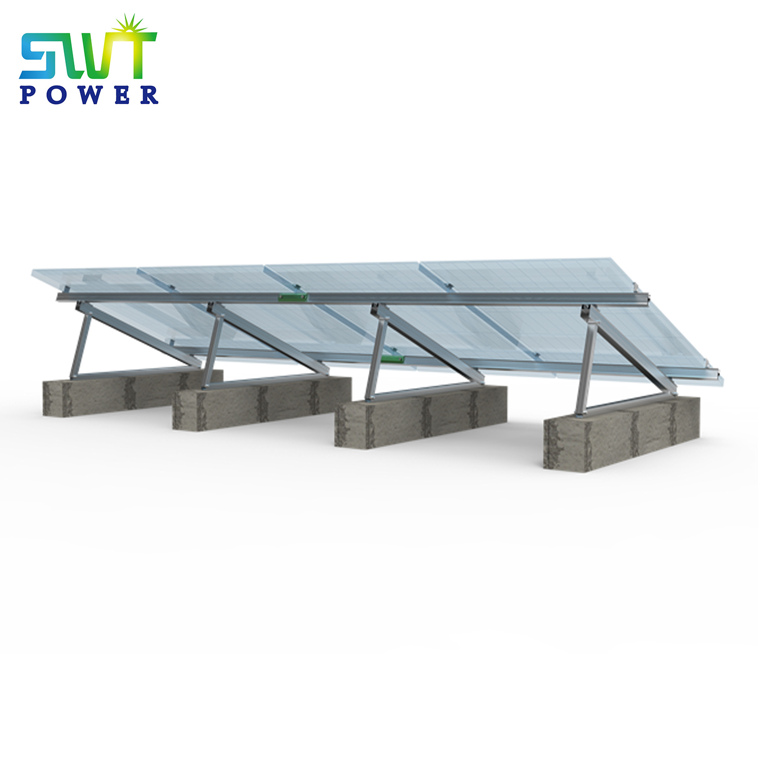 Adjustable Delta triangle for flat roof mounting brackets solar ...