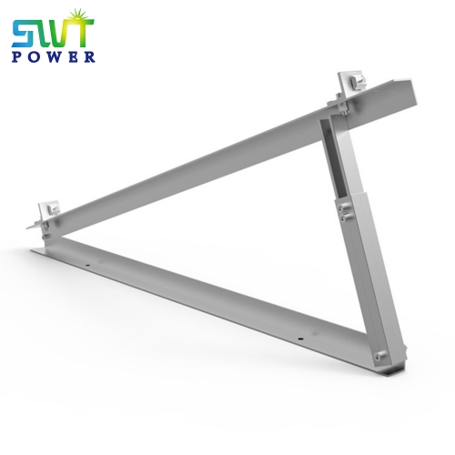 Adjustable tilt triangle mounting structure adjustable angle flat roof ...