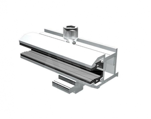 Thin film panel end clamp double glass panel clamp Thin film panel end clamp double glass panel clamp